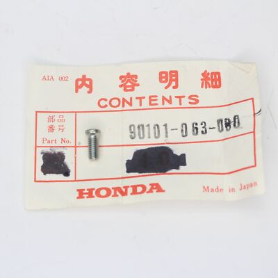 Honda Screw Part Number - 90101-063-080 | eBay