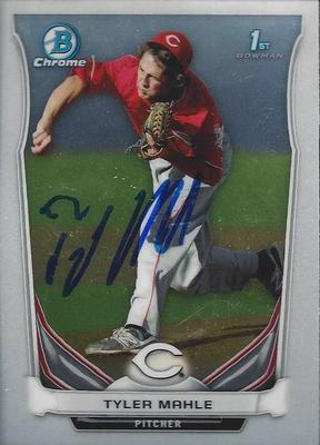 Tyler Mahle Cincinnati Reds 2014 Bowman Chrome Rookie Signed Card | eBay