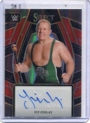 2024 Panini Select WWE - FIT FINLAY - Red Prizm Autograph - WRESTLING # ...