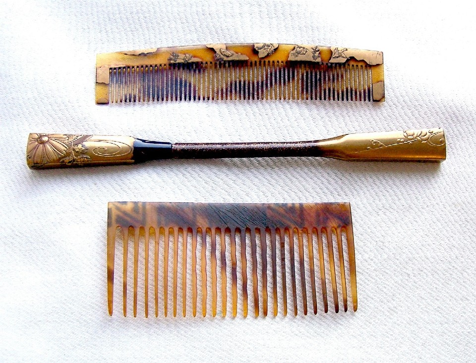 Vintage Japanese kanzashi comb hairpin geisha set hair accessory (AAJ ...