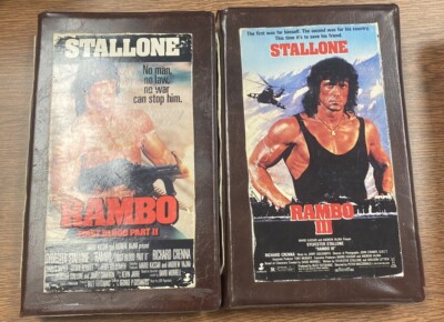 RAMBO VHS Lot Of 2 First Blood II & RAMBO III Original Stallone | eBay