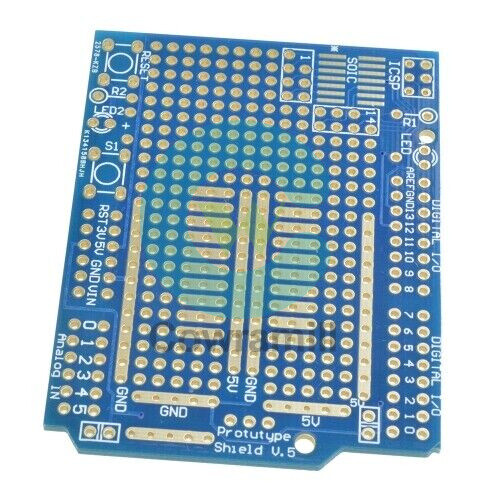 Prototype PCB for Arduino UNO R3 Shield Board FR-4 Fiber 2mm+2.54mm ...