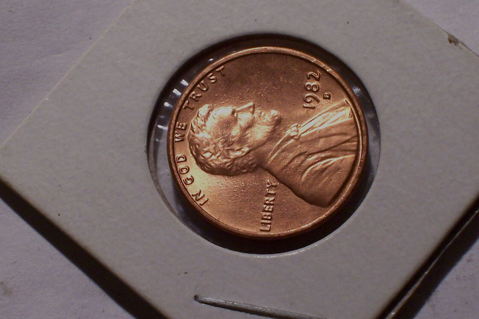 1982-D @ UNCIRCULATED" Large date *ZINK* Lincoln Penny.!! | eBay