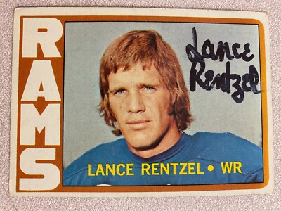 Lance Rentzel signed LOS ANGELES RAMS card 1972 Topps | eBay