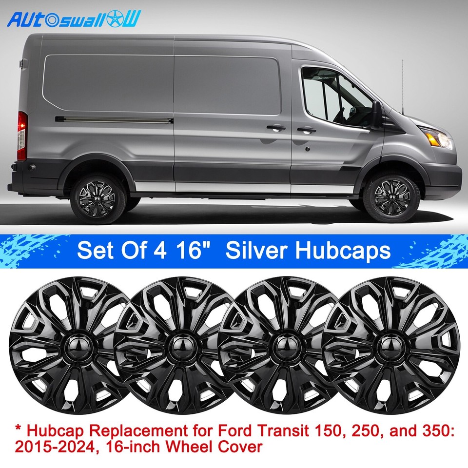 Hubcaps for Ford Transit 150, 250, 350 2015-2023 16-inch Wheel Cover ...