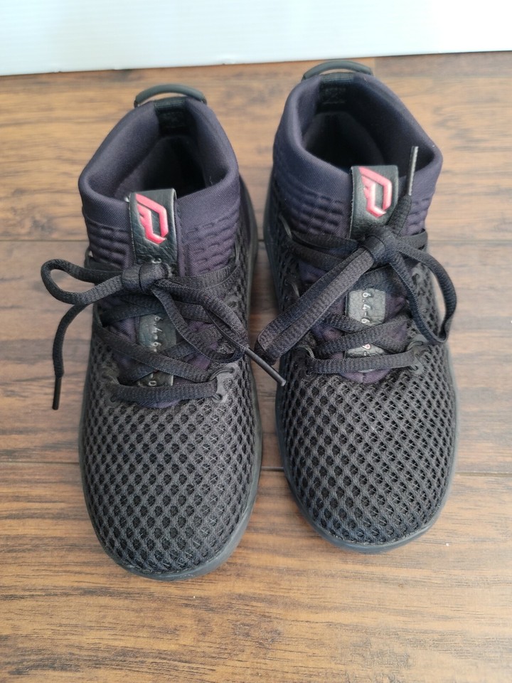 Adidas ape 779001 Youth Size 1. Black red. YKWTII. Dame Lillard. | eBay
