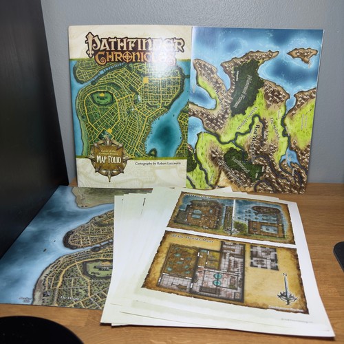 Pathfinder Adventure Chronicles Curse of the Crimson Throne Map Folio ...