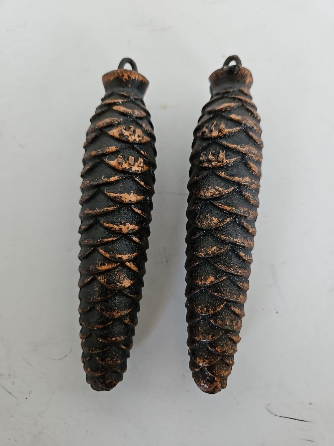 Antique Pair of Cuckoo Clock Pine Cone Weights-10 oz. each | eBay
