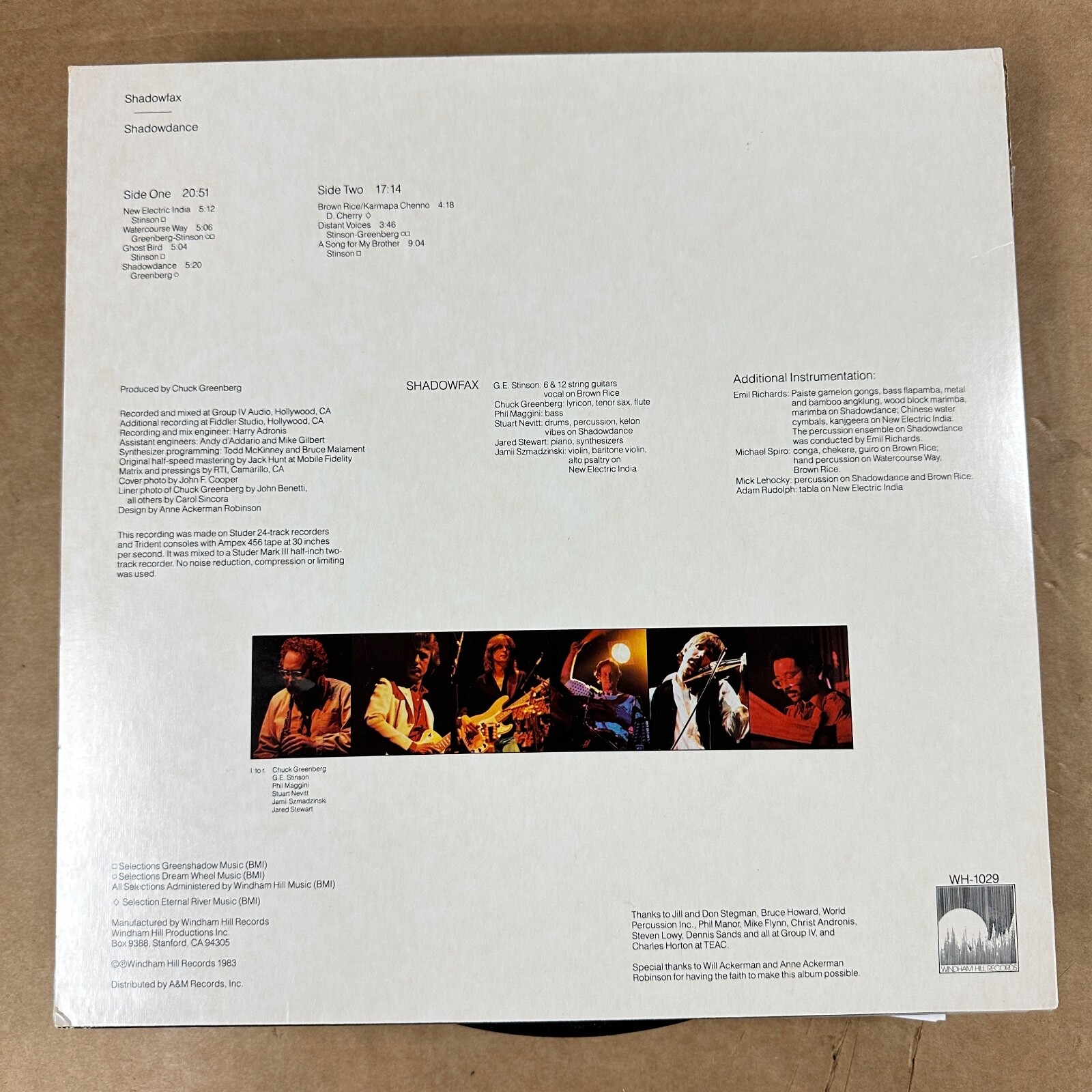 Shadowdance LP Record Shadowfax Vinyl 33 RPM | eBay