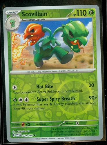 Pokemon SCOVILLAIN 029/198 Scarlet & Violet Rev Holo - - MINT | eBay