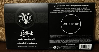 Lot of 2 KVD Beauty Tan Deep 185 Lock-It Powder Foundation Refill - 9 ...