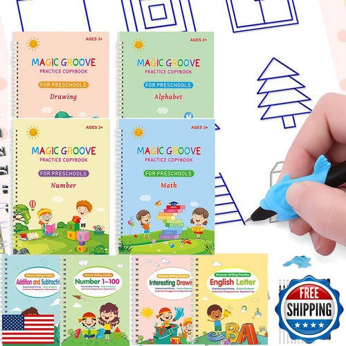 Magic Grooved Handwriting Book Practice,Practice Copybook,Handwriting ...