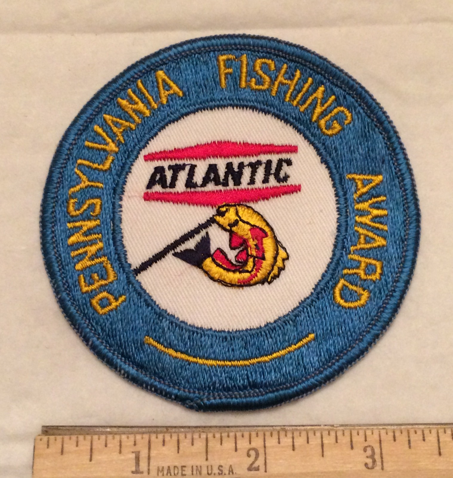 Pennsylvania Fishing Award Atlantic Gas Logo Fisherman Angler ...