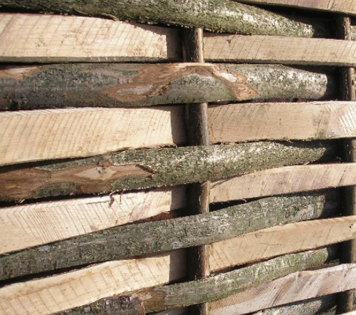 Woven Hurdle Fence Panel Wooden Split Hazel 6ft Natural Garden Fencing ...