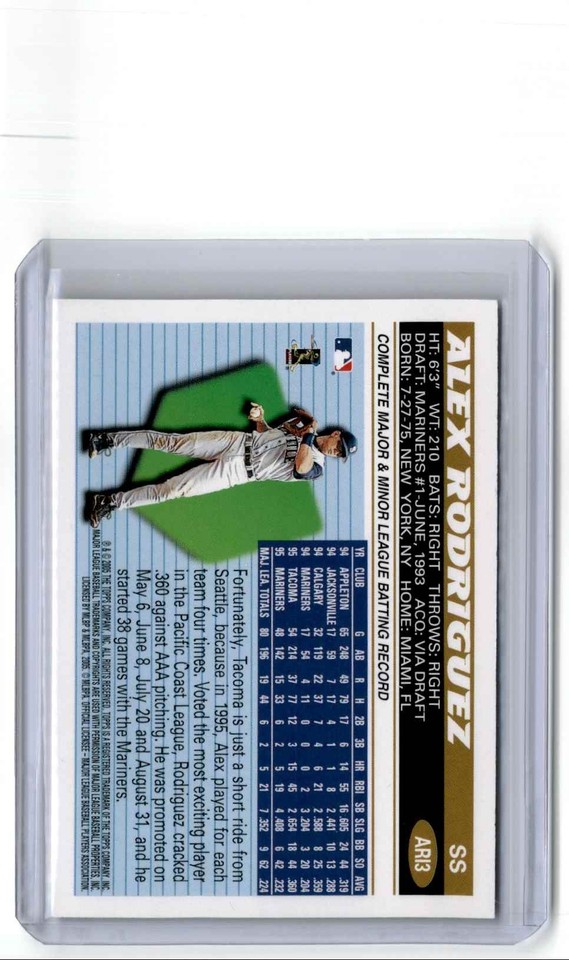 2005 Topps A-Rod Alex Rodriguez Seattle Mariners #ARI3 | eBay