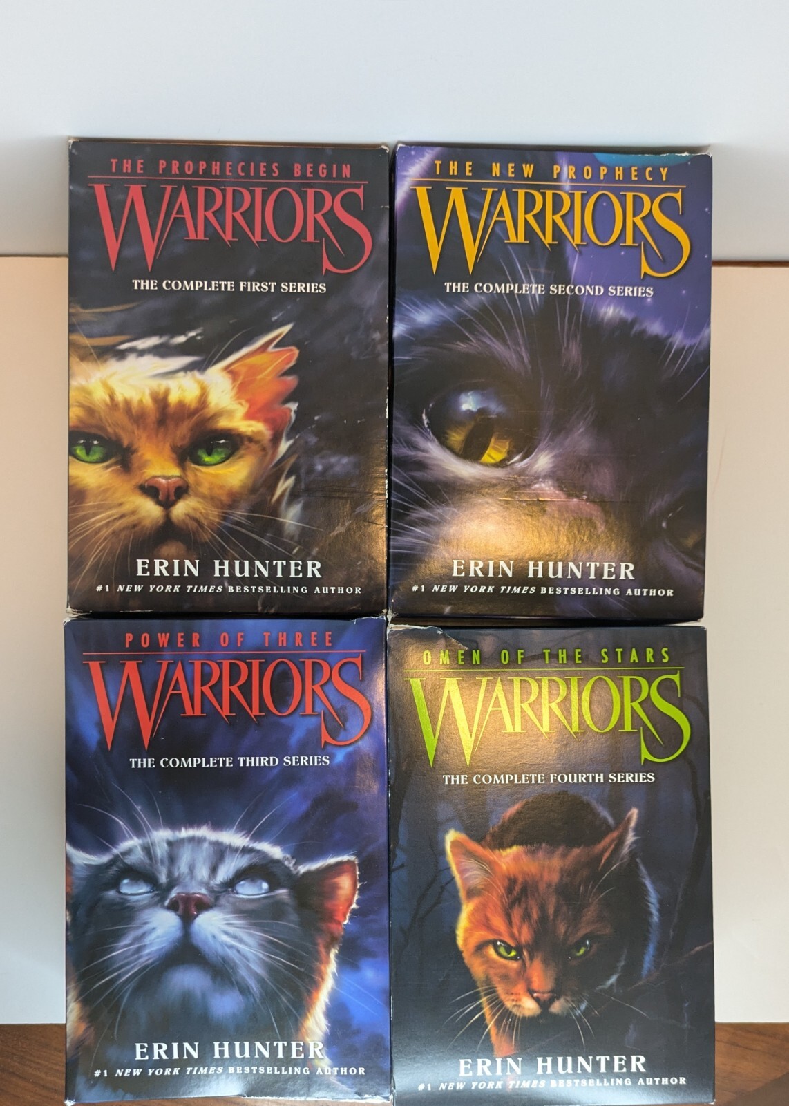 Erin Hunter, 4 Warriors Box Set Series Collection Lot, Series 1,2,3,4 ...