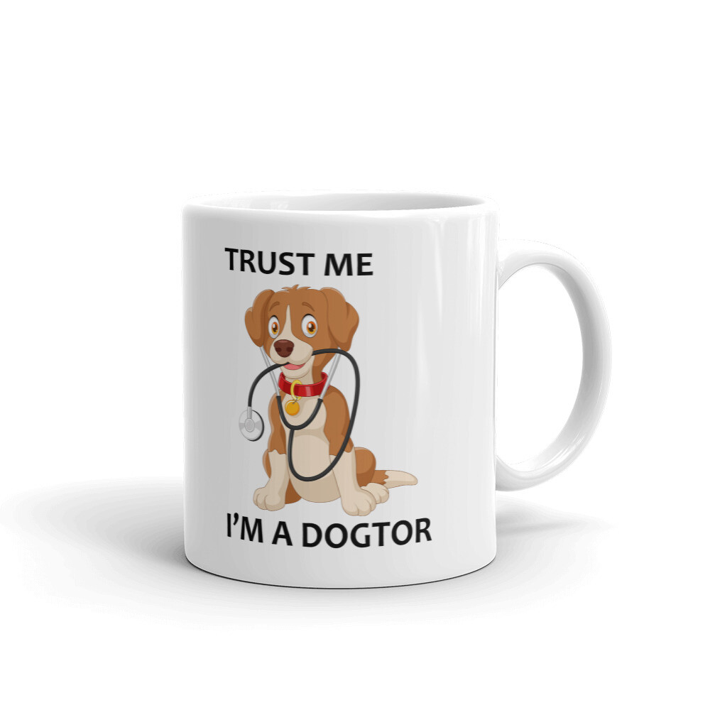 Trust Me I'm A Dogtor Funny Coffee Tea Ceramic Mug Office Work Cup Gift ...