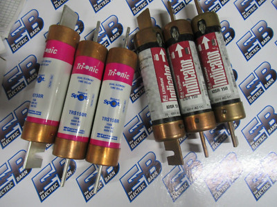 Shawmut TRS150R Spot (1 MATCHED SET OF 3) 150A, 600V, TD, RK5 Fuses ...