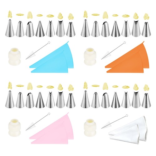 11pcs Cake Decorating Kits Supplies Cake Icing Tips Nozzles Pastry Bags ...