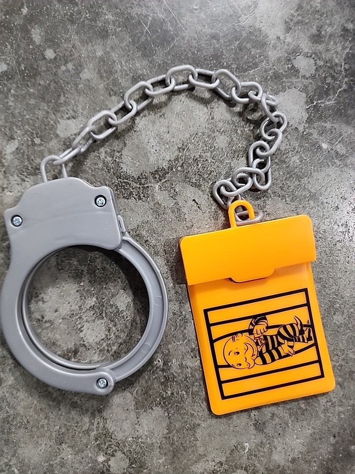 Monopoly Cheaters Edition Handcuff and Holder Replacement Parts Pieces ...
