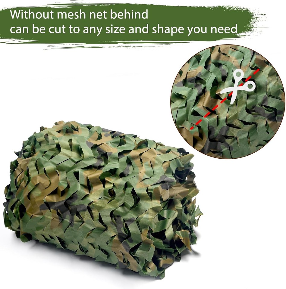 Camo Netting Camouflage Netting 20X20 10X20 10X10 Bulk Roll Burlap Camo ...