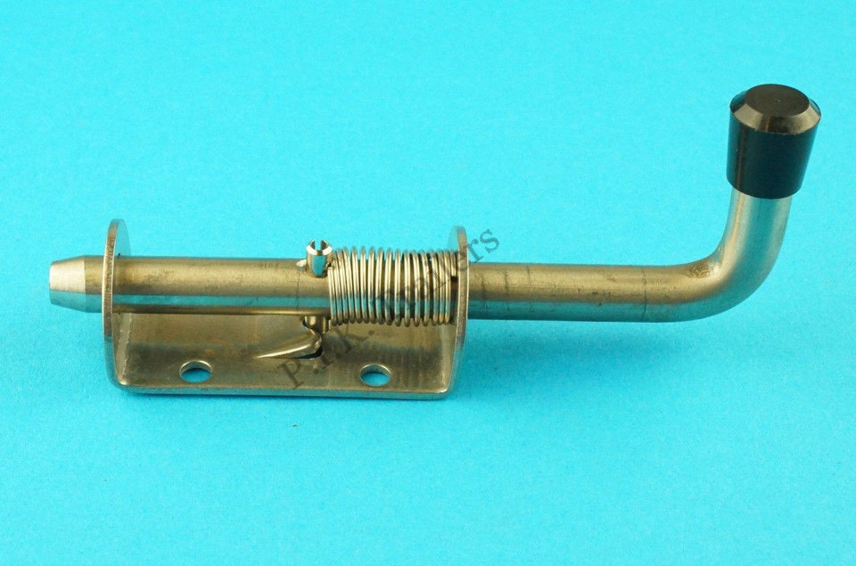 Spring Loaded Shoot Bolt - Gate Door Catch Stable Horse Box Trailer ...