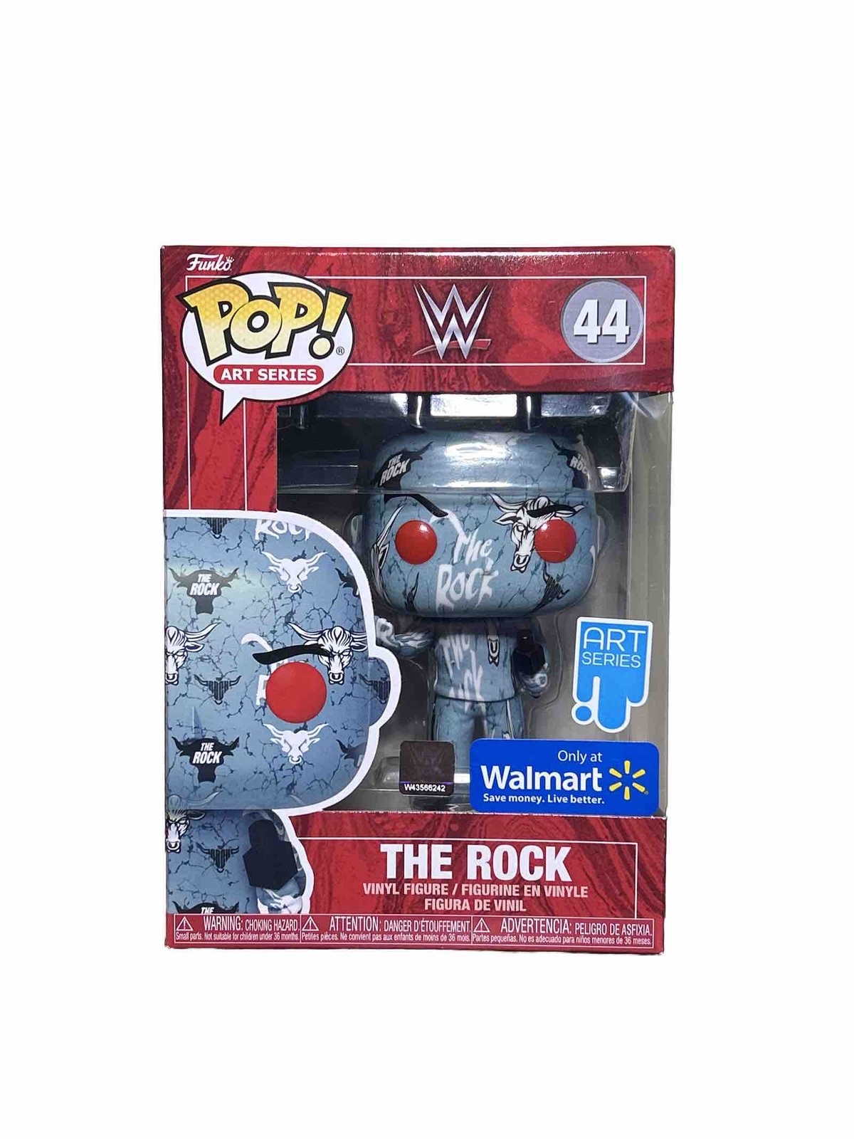 Great Condition Funko Pop! The Rock WWE Art Series Walmart Exclusive ...