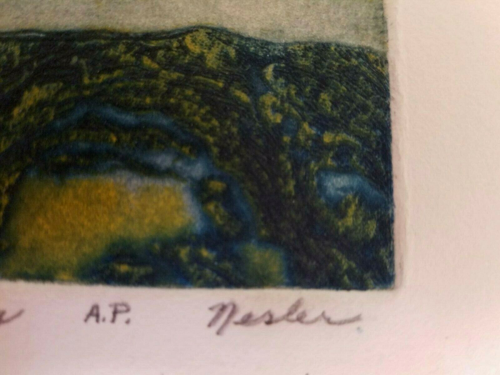 Original Surreal Expressionist Dramatic Art Signed AP Nesler Title ...