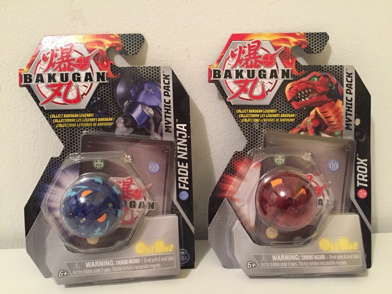BLUE FADE NINJA AND RED TROX MYTHIC PACK BAKUGAN SPIN MASTER | eBay