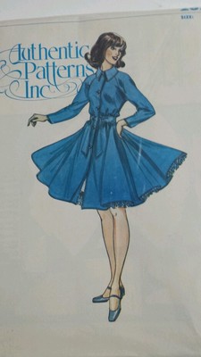 Authentic Patterns Inc Square Dance Costume Stitch Sewing Sew UNCUT Sew ...