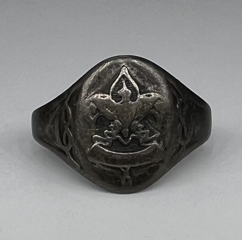 1930’s Boy Scout Signet Ring 1st Class Emblem Sterling Silver Size 9 | eBay