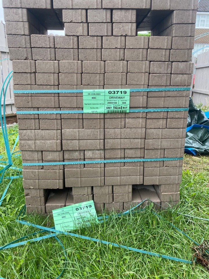 *NEW* Pallet Of Light Grey Block Paving Bricks | eBay UK