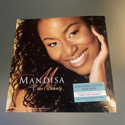 Mandisa True Beauty, 12x12 Album Flat Poster Christian Pop Gospel | eBay