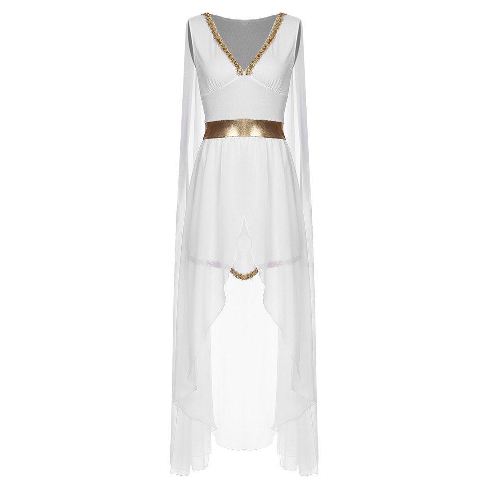 CHICTRY Ladies Greek Queen Cosplay Costume Halloween Party Dress Outfit ...