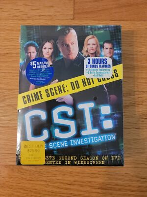 NEW CSI COMPLETE SEASON 2ND SEASON DVD CRIME SCENE INVESTIGATION ...