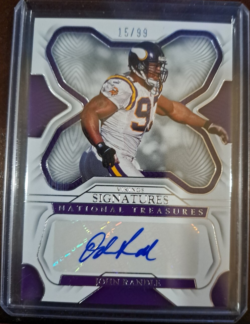 2022 National Treasures /99 JOHN RANDLE #1 Sacks x DT Vikings NFL HOF ...