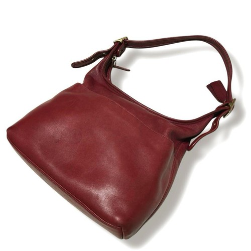 Old Coach 9058 Vintage Legacy Hobo Leather Shoulder Hand Bag Red from ...