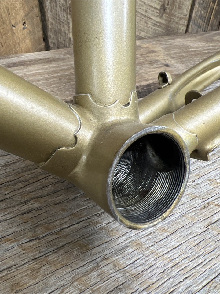 Vintage GITANE RACING TOURING BICYCLE FRAME & Forks Stamped B M 72 Gold ...