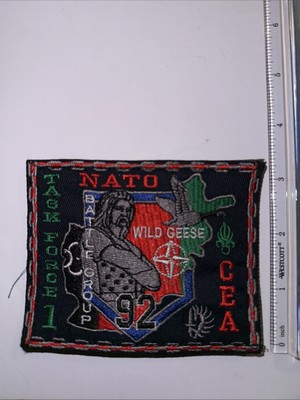 French NATO Forces Patch - Task Force One Afghanistan CEA BATTLE GRP 92 ...