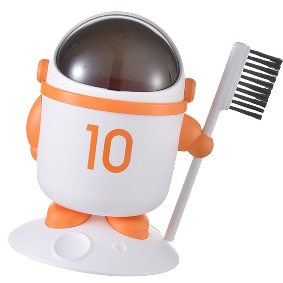 Cartoon Astronaut Trash Can Small Desktop Trash Bin Storage Bin with ...