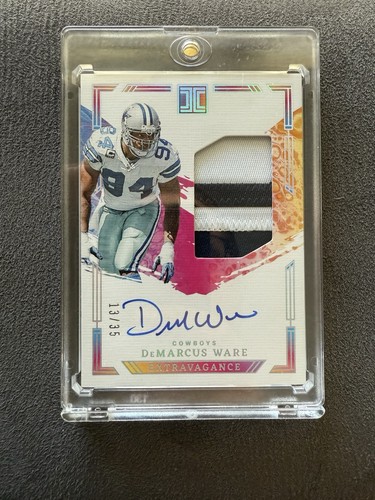 2024 Impeccable DeMarcus Ware Silver Extravagance Patch Autograph #13/ ...