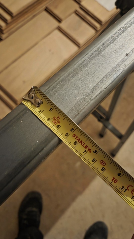 MILD STEEL RECTANGULAR BOX section 50 x 75 3mm wall 1965mm long | eBay UK
