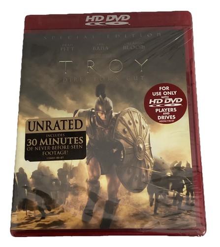 Troy (HD-DVD, 2007, Directors Cut Unrated) Brad Pitt Orlando Bloom ...