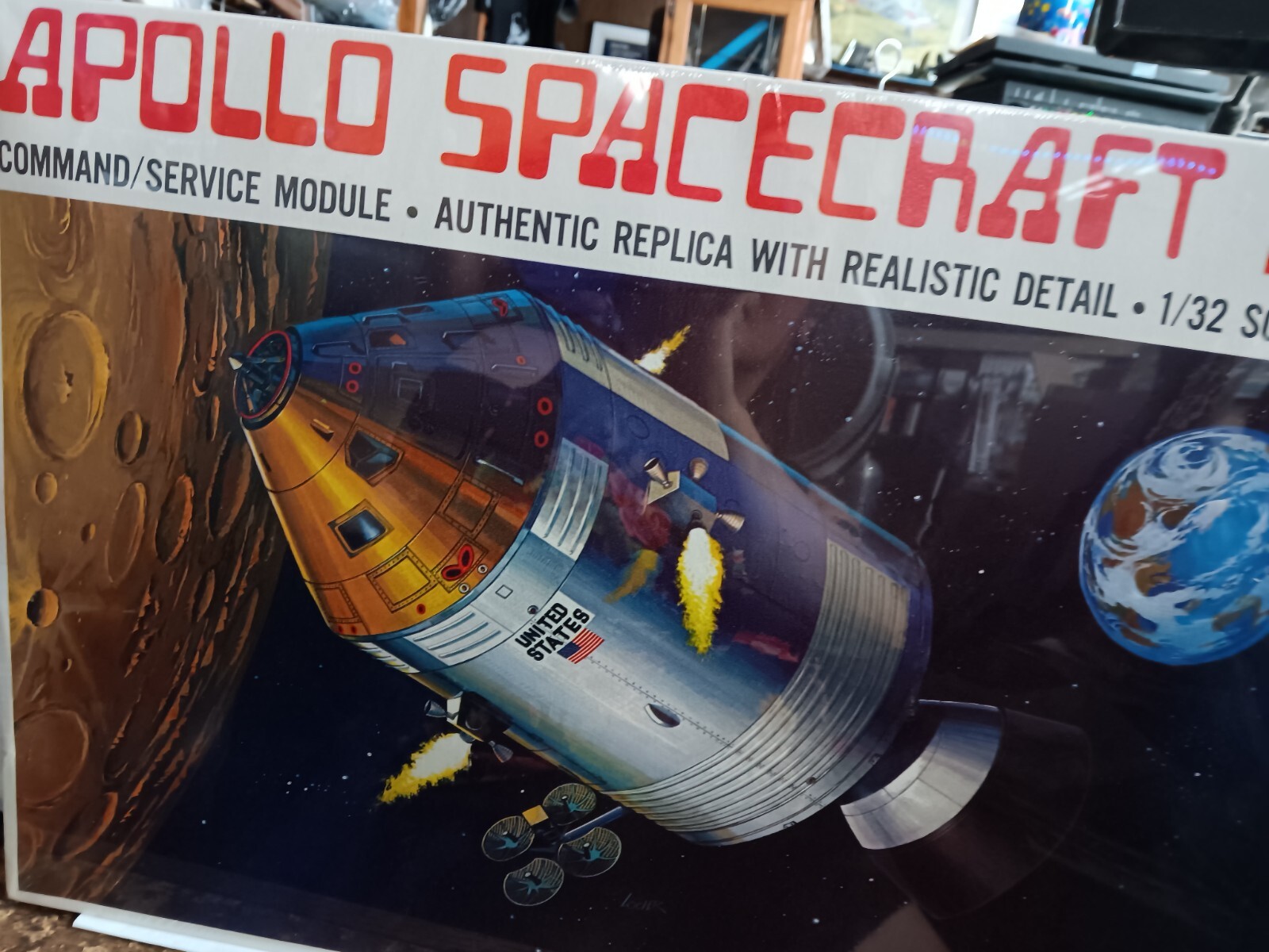 Monogram/Mattel Apollo Spacecraft 1970 Release 1/32 scale model kit | eBay