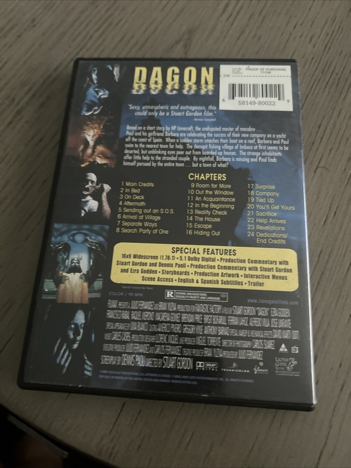 Dagon (DVD, 2001) 658149800229 | eBay