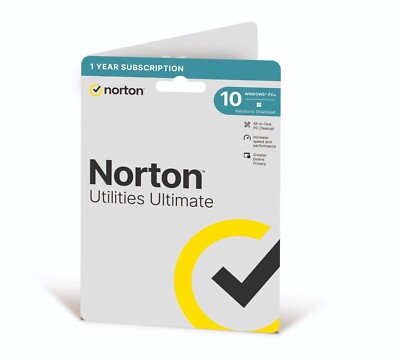 Norton Utilities Ultimate 2026 10 Device 1 Year PC Clean Up - Retail ...
