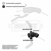 Borg & Beck BTH1494 Turbocharger Hose for sale online | eBay UK