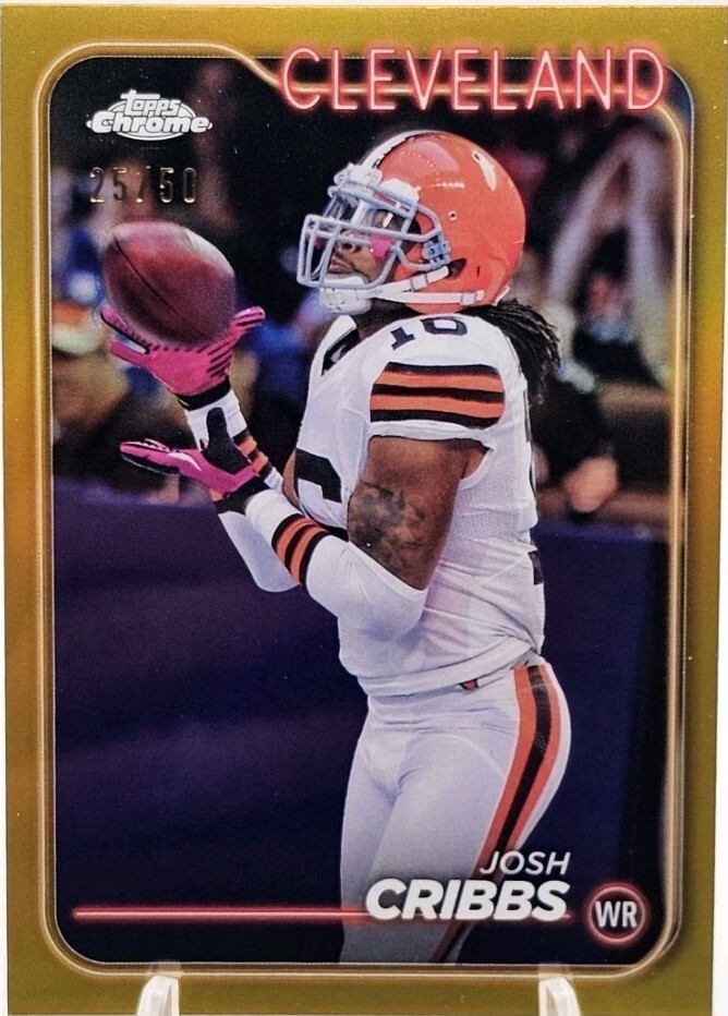 2024 Topps Chrome - Josh Cribbs #33 Gold Refractor /50 for sale online ...