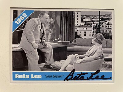 RUTA LEE autograph THE ANDY GRIFFITH SHOW Jean Boswell TAGS custom card ...