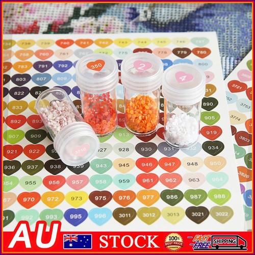 8pcs Color DMC Number Stickers 26 Letters 1-100 DMC for Adult Kids ...